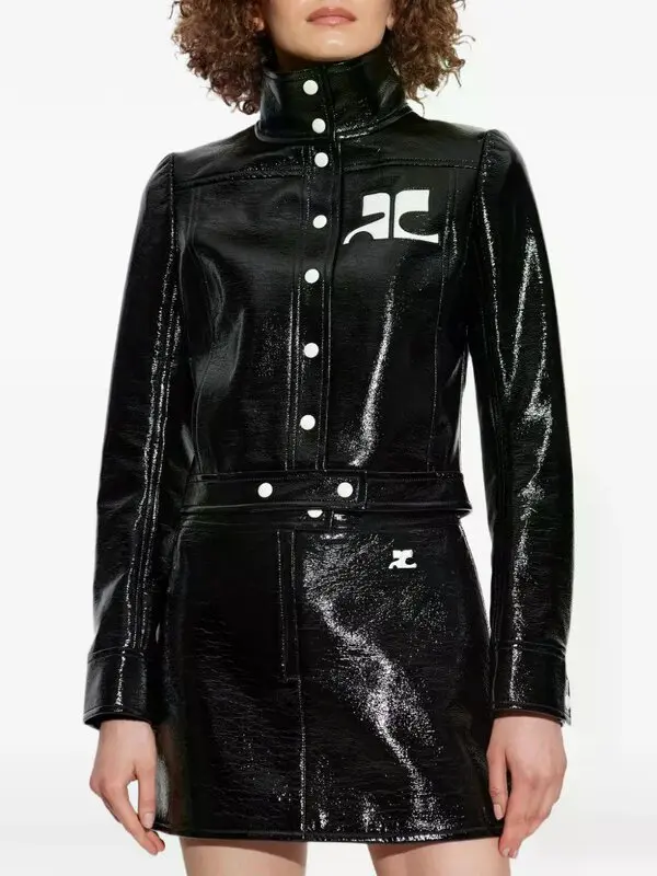 COURREGES Logo-patch Re-edition Jacket - Black