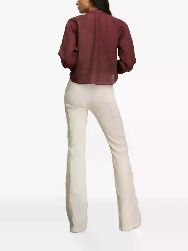 Veronica Beard Sawyer Pintuck-pleated Tassel-tie Blouse - Red
