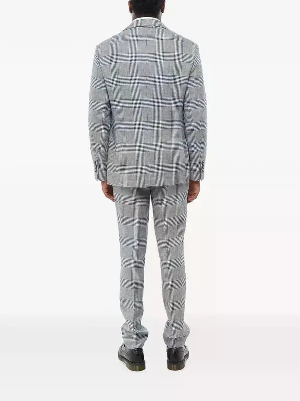 Brunello Cucinelli Checked Buttoned Suit
