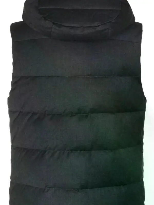 MOORER Hooded Sleeveless Padded Coat