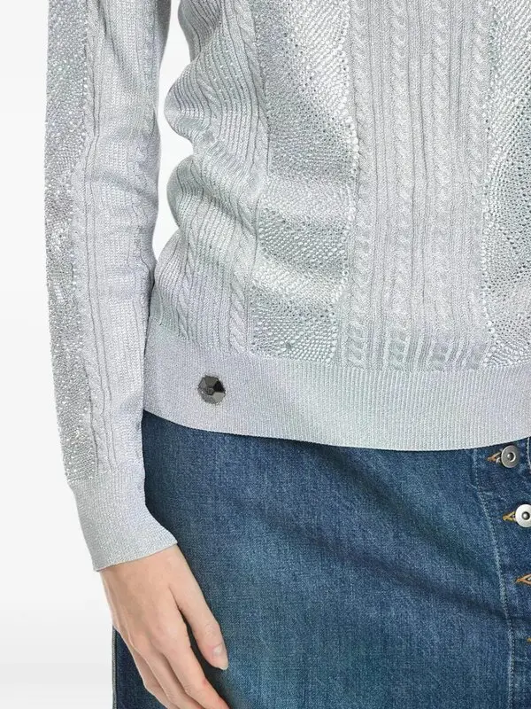 Philipp Plein Tone Cable-knit Sweater