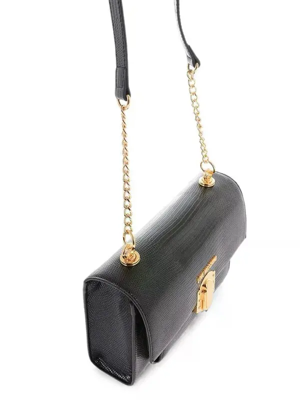 Moschino Plaque Chain-link Crossbody Bag