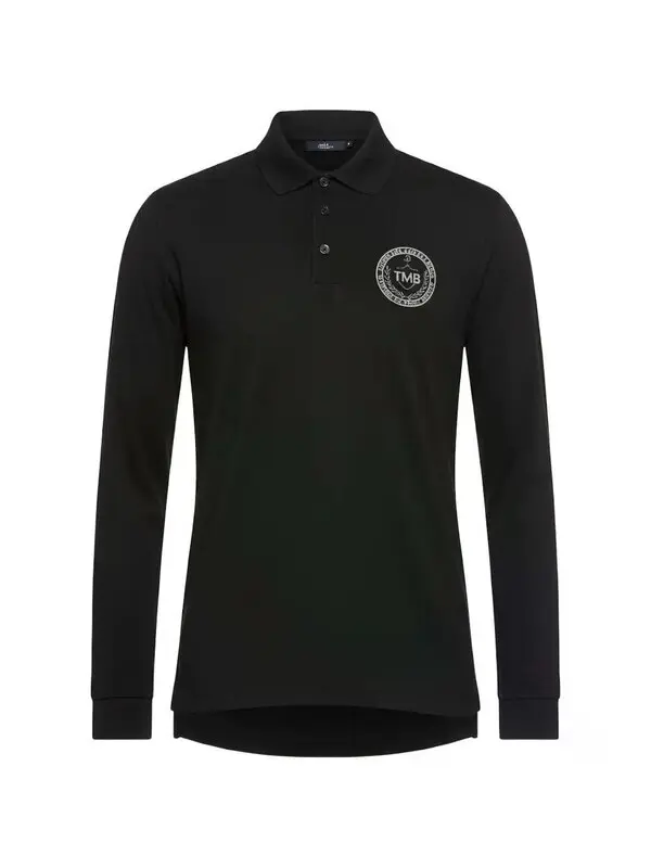 TOMBOLINI Logo-patch Long-sleeved Polo Shirt