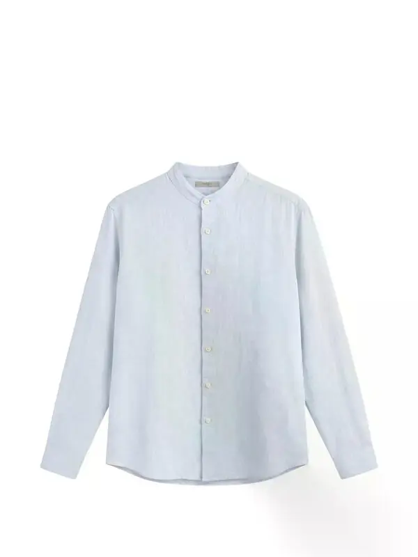 Seventy Band-collar Linen Shirt