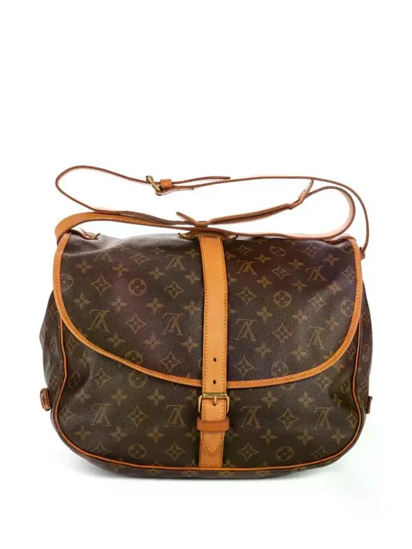 LOUIS VUITTON Monogram Canvas Shoulder Bag - Brown
