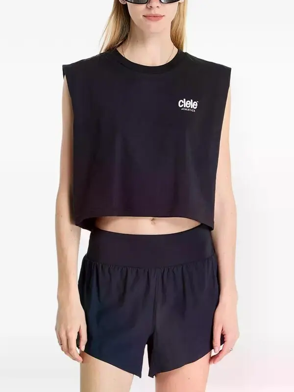 CIELE Logo-print Cropped Tank Top