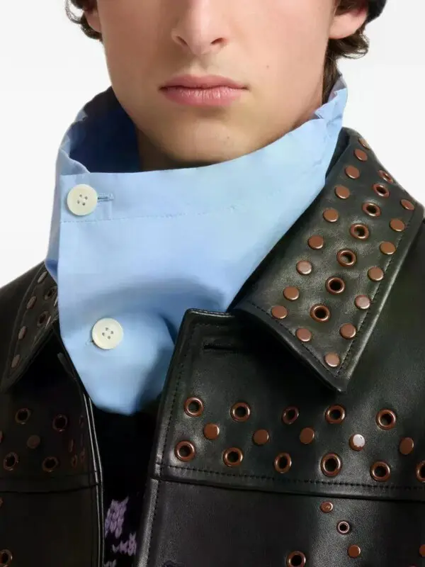 Marni Geometric Motif Wool Beanie