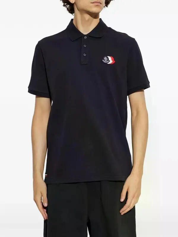 Moncler Logo-patch Short-sleeve Polo Shirt