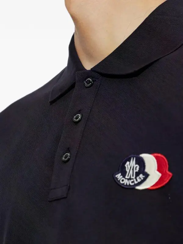 Moncler Logo-patch Short-sleeve Polo Shirt