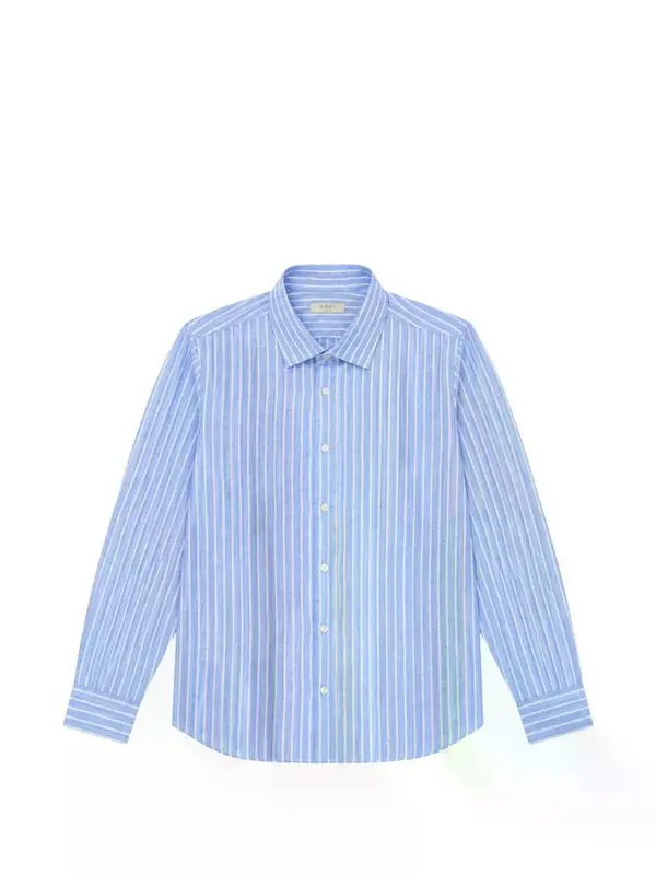Seventy Striped Linen Shirt - Blue