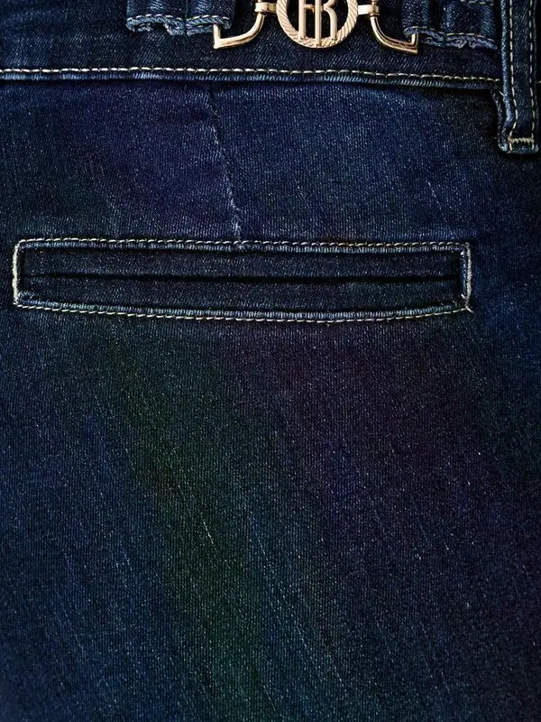 FRACOMINA Logo-plaque Turn-up Jeans
