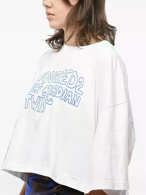 Dsquared2 Logo-print Cropped Top