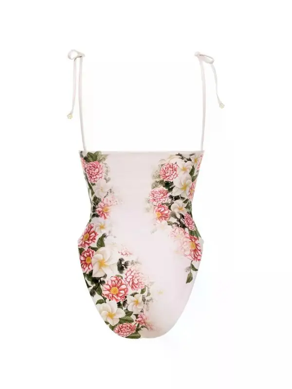 Agua Bendita Rábano Paraíso Sweetheart Swimsuit - Neutrals