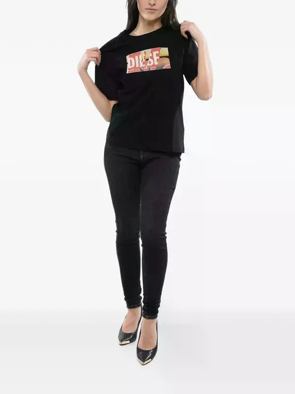 DIESEL® Logo Print Cotton T-shirt