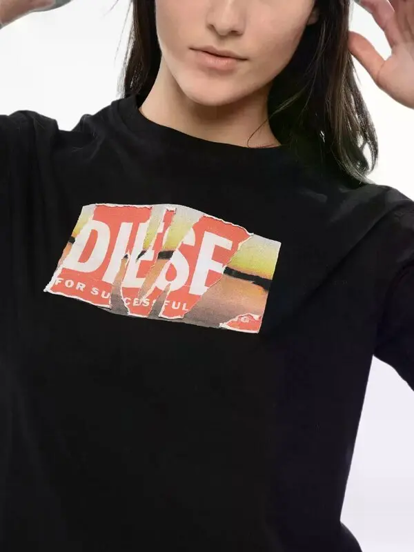 DIESEL® Logo Print Cotton T-shirt