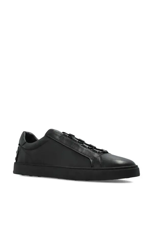 TOD'S Printed-logo Leather Sneakers