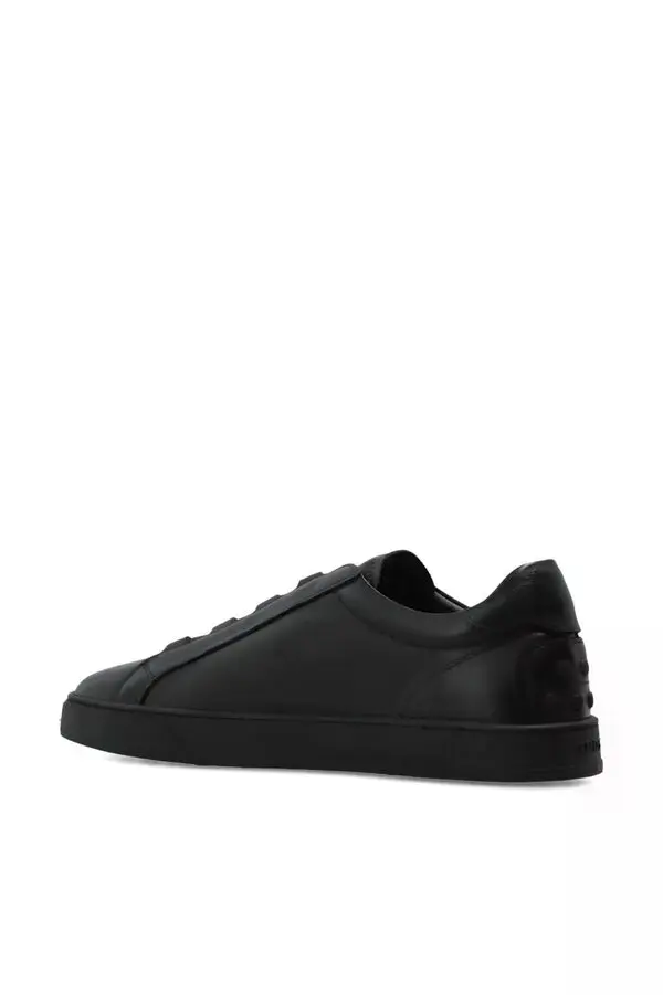 TOD'S Printed-logo Leather Sneakers