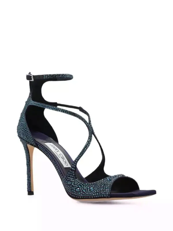 JIMMY CHOO Azia Crystal-embellished Sandals