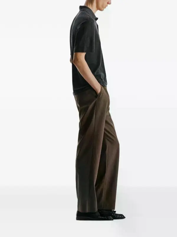 THE ROW Tami Pleated Wool Trousers