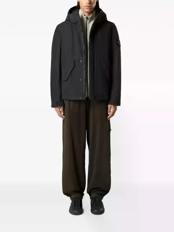 Stone Island Logo-patch Hooded Jacket