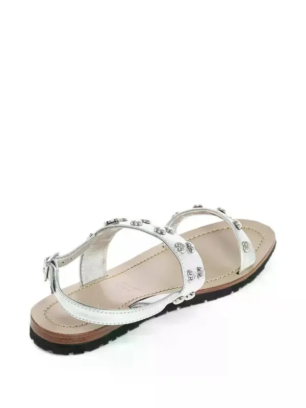 Moschino Heart-stud Leather Sandals