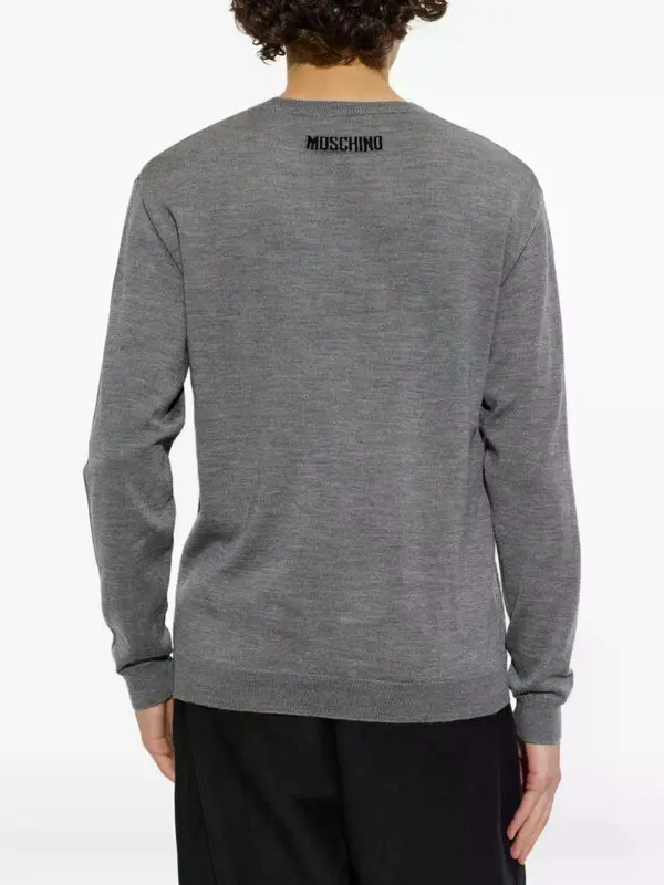 Moschino Intarsia Sunglasses Chest Pocket Sweater