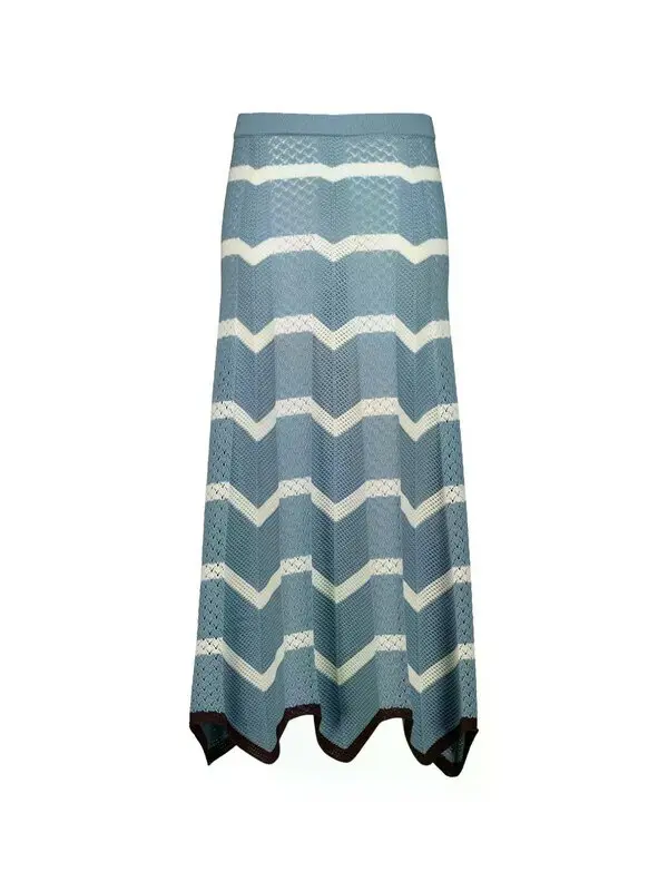 La DoubleJ Chevron Midi Skirt