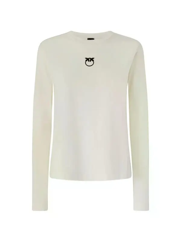 Pinko Love Birds Logo-print T-shirt - Neutrals