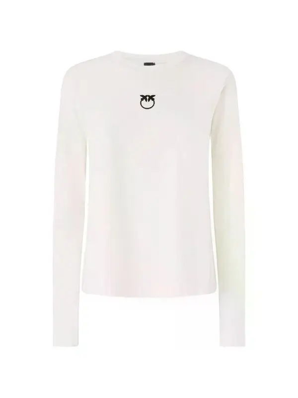 Pinko Love Birds Logo Printed T-shirt - Neutrals