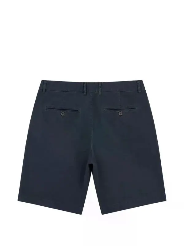 Seventy Gabardine Cotton Chino Shorts - Blue