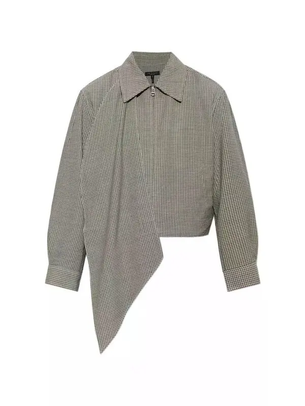 Rag & Bone Scarf-detail Checked Wool Jacket