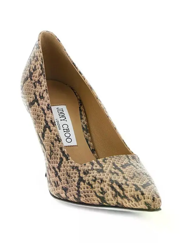 JIMMY CHOO Ixia Snake-effect Pumps - Neutrals