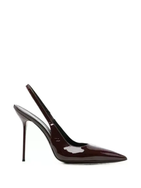Paris Texas Lidia Patent Slingback Pumps - Brown