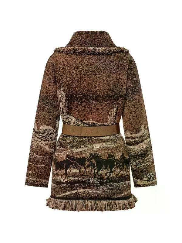 Alanui Wild West Fringed Cardigan-coat