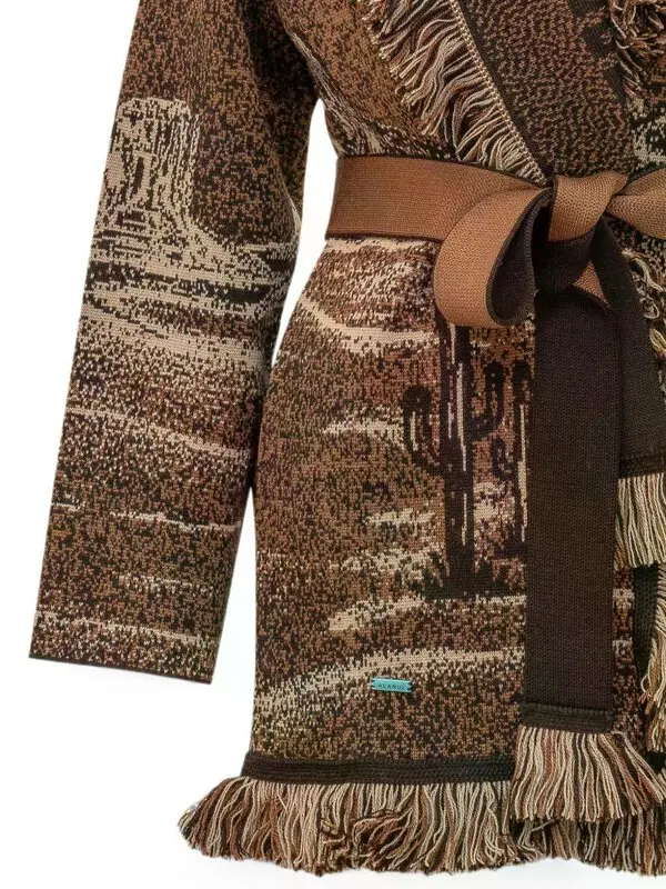 Alanui Wild West Fringed Cardigan-coat