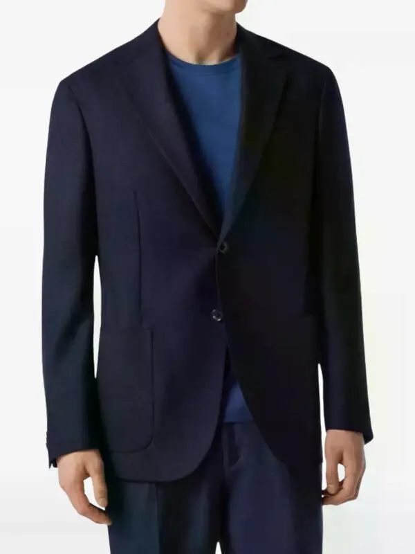 Corneliani Twill-weave Notched-lapels Blazer