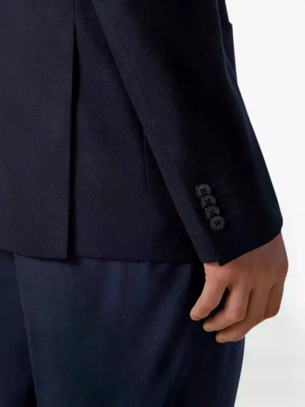 Corneliani Twill-weave Notched-lapels Blazer