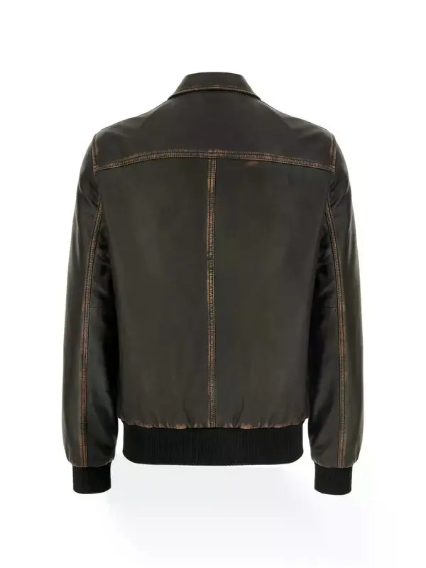 COLAMARINO Leather Jacket - Brown
