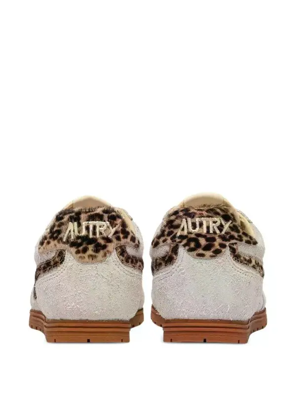 AUTRY Reelwind Low Leopard-print Suede Sneakers
