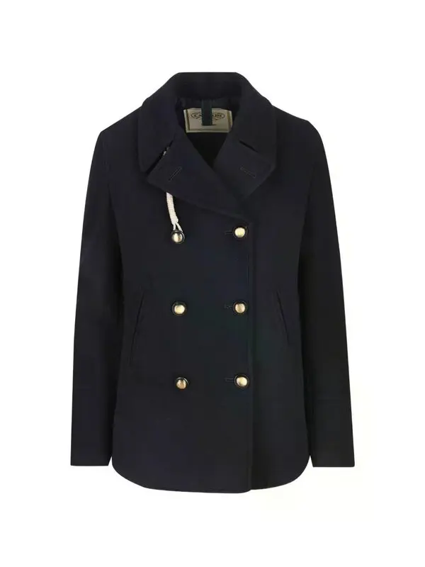 CAMPLIN Double-breasted Peacoat - Blue
