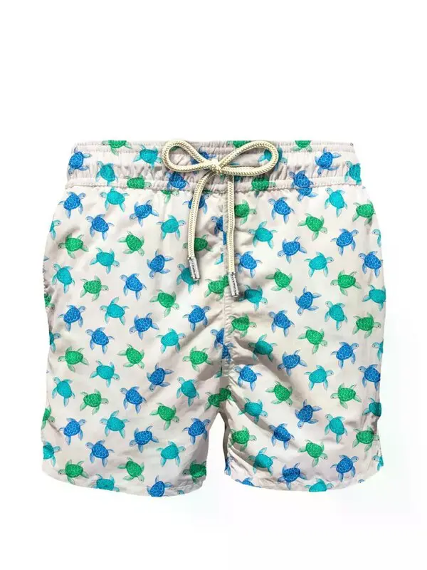 MC2 SAINT BARTH Turtle-pattern Swim Shorts