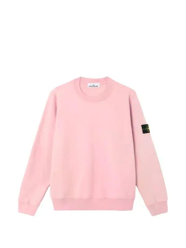 Stone Island Logo-patch Sweatshirt - Pink