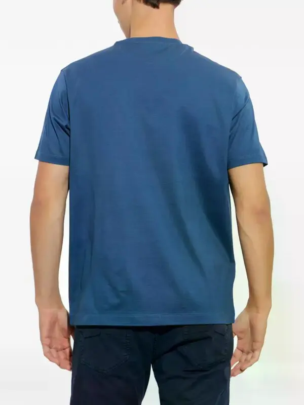 Paul & Shark Logo-embroidered T-shirt - Blue