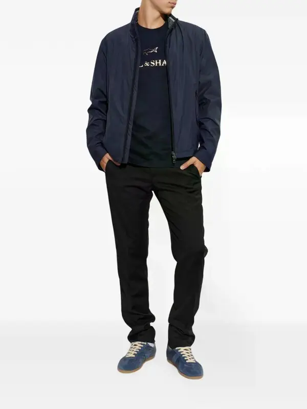 Paul & Shark Logo-plaque High-neck Jacket