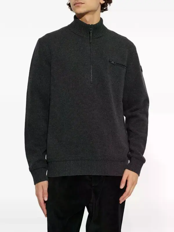 Moncler Half-zip Chest-pocket Sweater