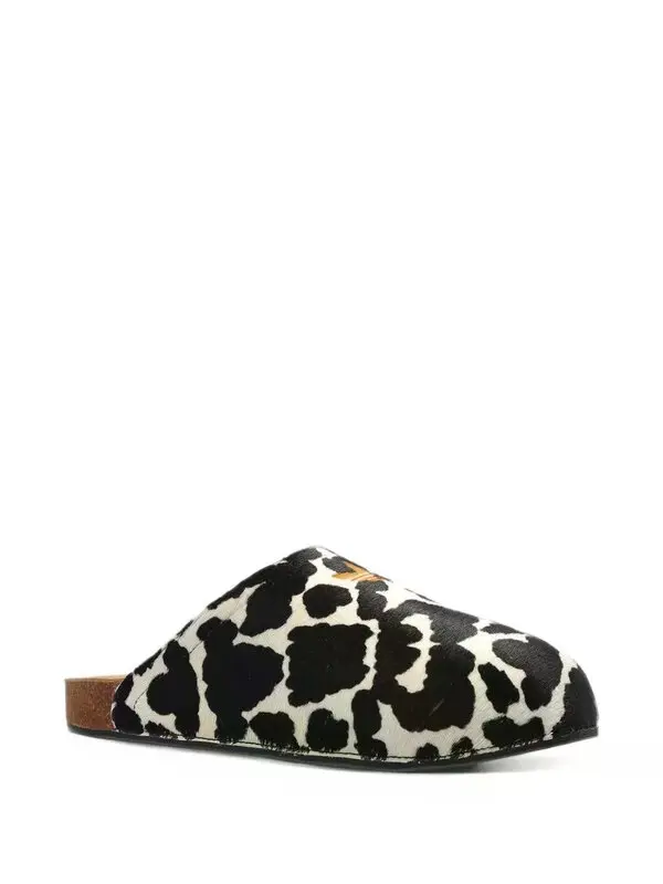 Adidas Adimule Cow-print Mules - Black