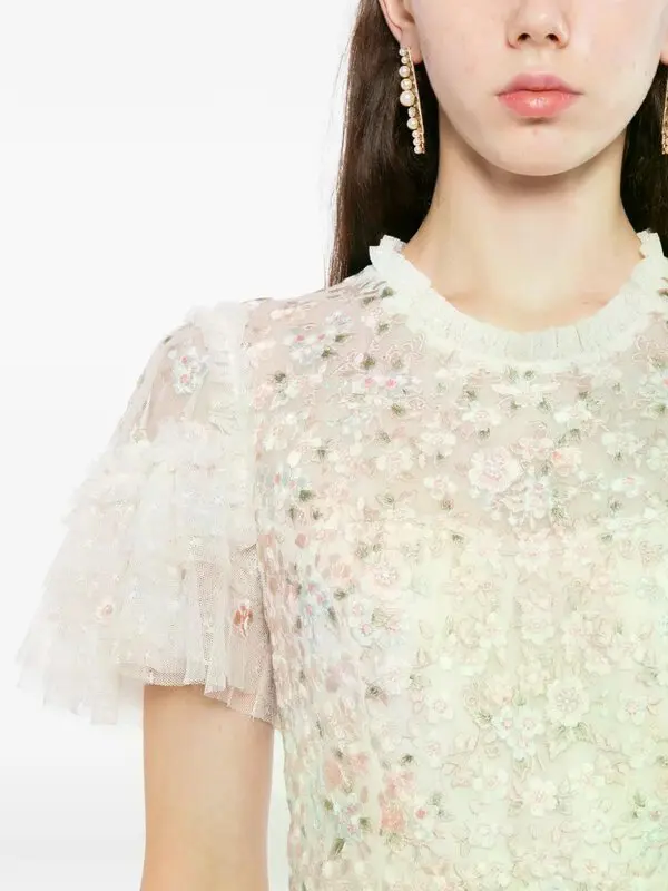 NEEDLE & THREAD Floral Waltz Ankle Gown