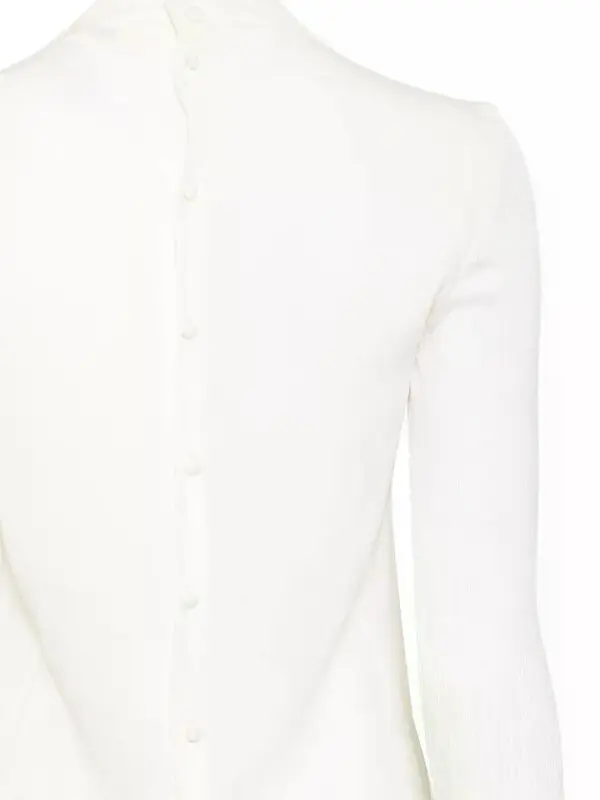 Bally Button-back Ruffled Shirt