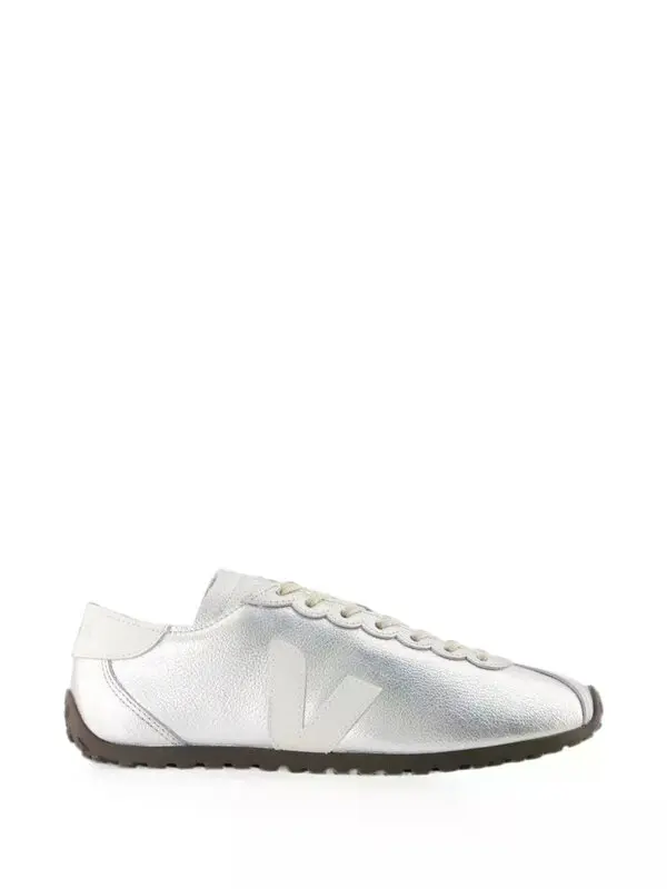 VEJA Cateyes Leather Sneakers - Silver