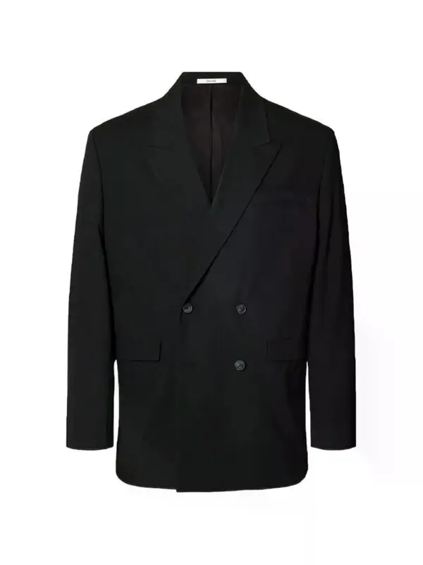 SELECTED Double-breasted Dinner Jacket - Black